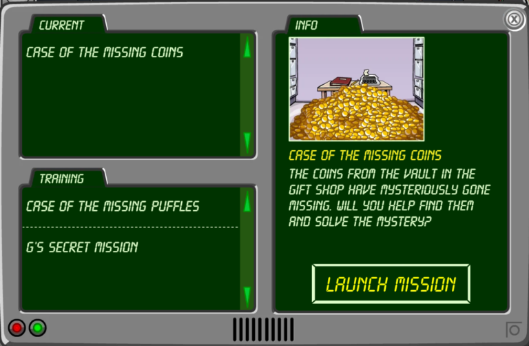 PSA MISSION 3: CASE OF THE MISSING COINS – CLUB PENGUIN JOURNEY ...