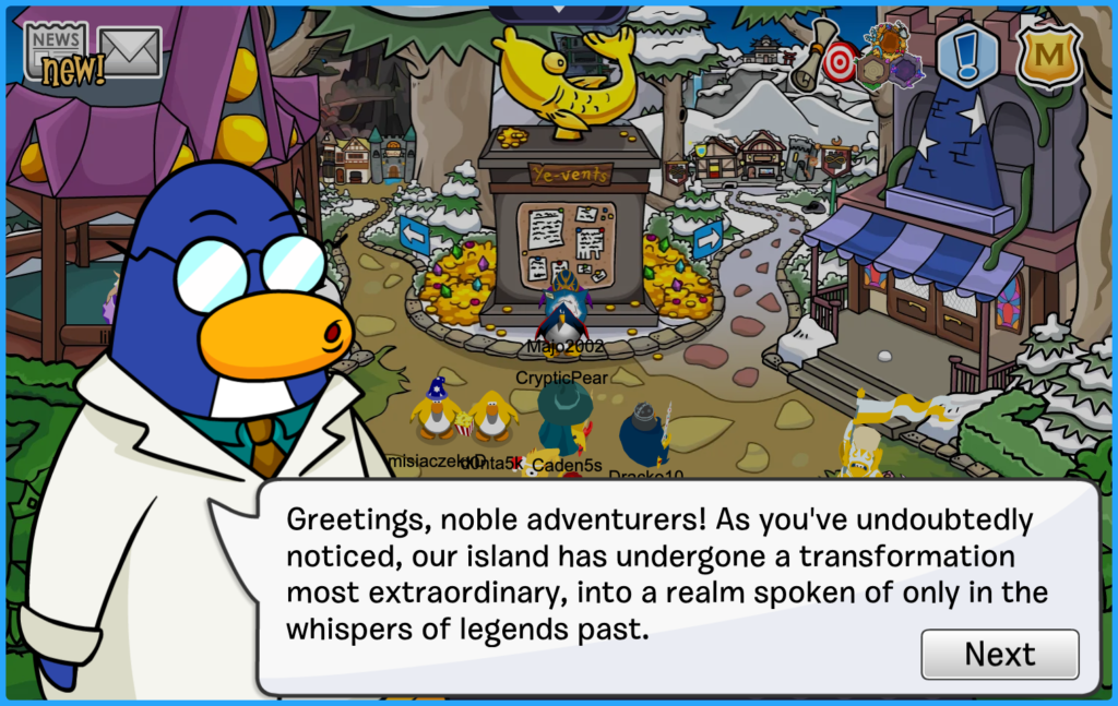 CLUB PENGUIN JOURNEY: MEDIEVAL PARTY 2024 GUIDE » Rebel Penguin Federation