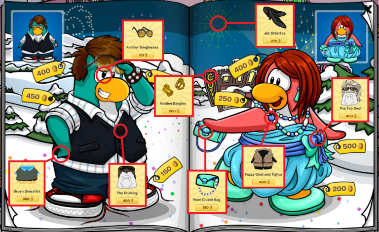 Club Penguin Legacy: January 2025 Penguin Style Catalog Guide » Rebel ...