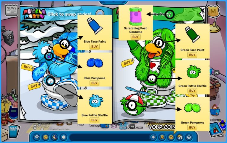 Club Penguin Journey: March 2025 Penguin Style Hidden Items Catalog ...