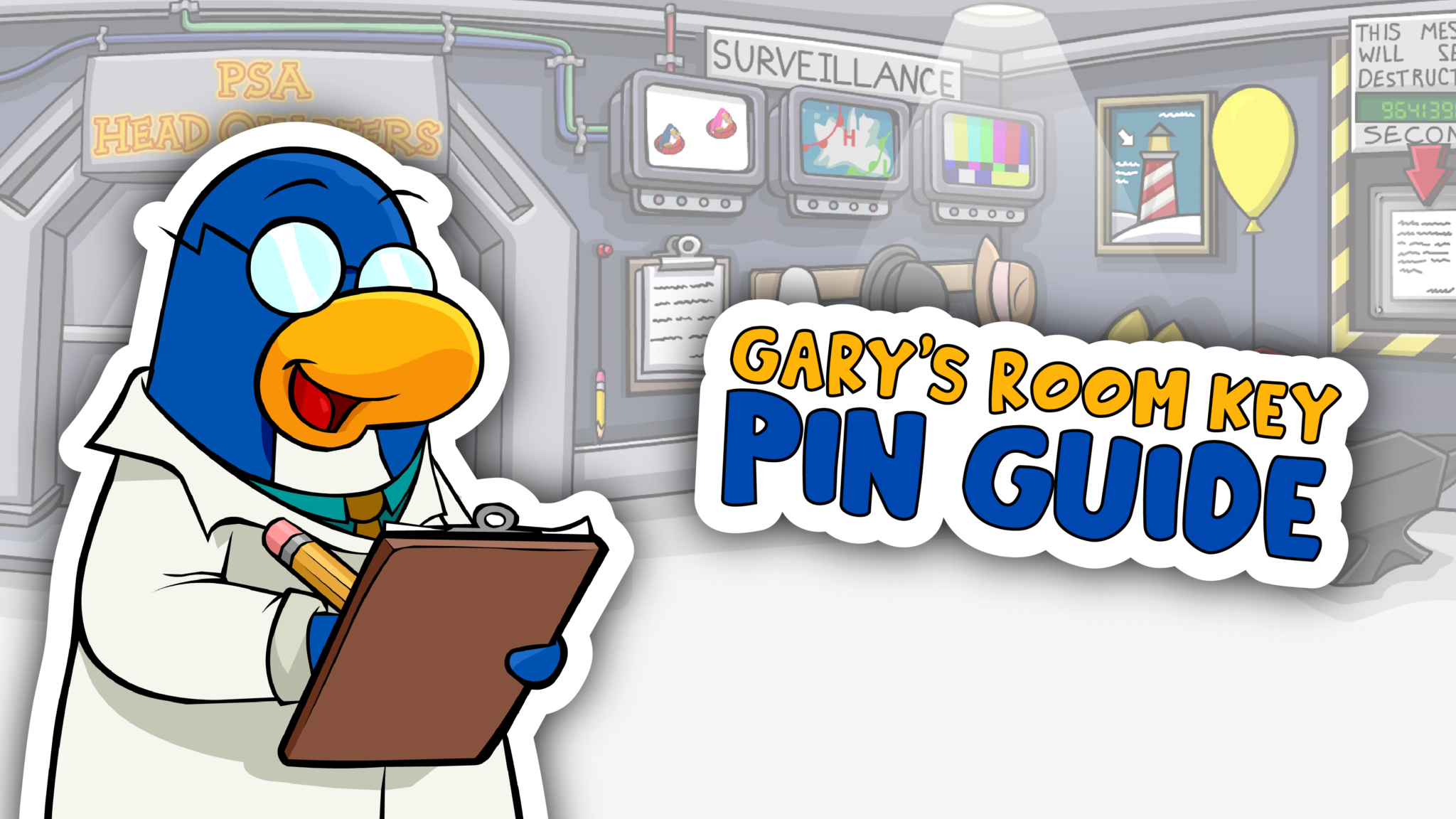 Club Penguin Legacy: Gary's Room Key Guide » Rebel Penguin Federation
