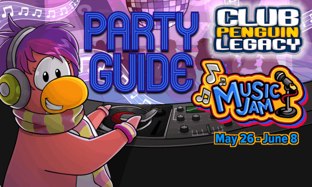 Club Penguin Legacy: Music Jam Party Guide 2025 » Rebel Penguin Federation