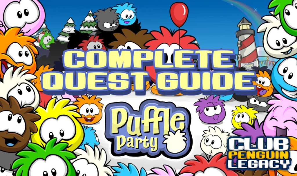 Club Penguin Legacy: Puffle Party Quest Guide 2025 » Rebel Penguin ...