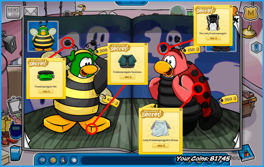 Club Penguin Legacy: Penguin Style Catalog Secrets October 2025 » Rebel ...