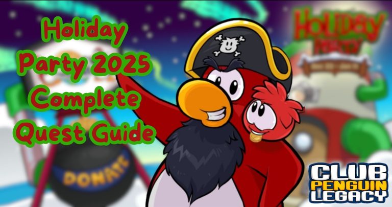 Club Penguin Legacy: Holiday Party 2025 Quest Guide » Rebel Penguin ...